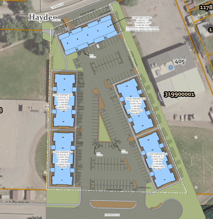 5-building, 109-unit development proposed in downtown Hayden ...